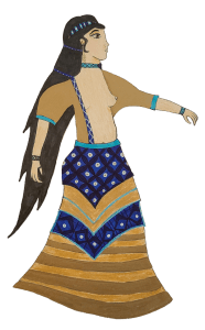 The Minoan Goddess: A Modern Cretan Artist’s Rendition | Minoan Magissa